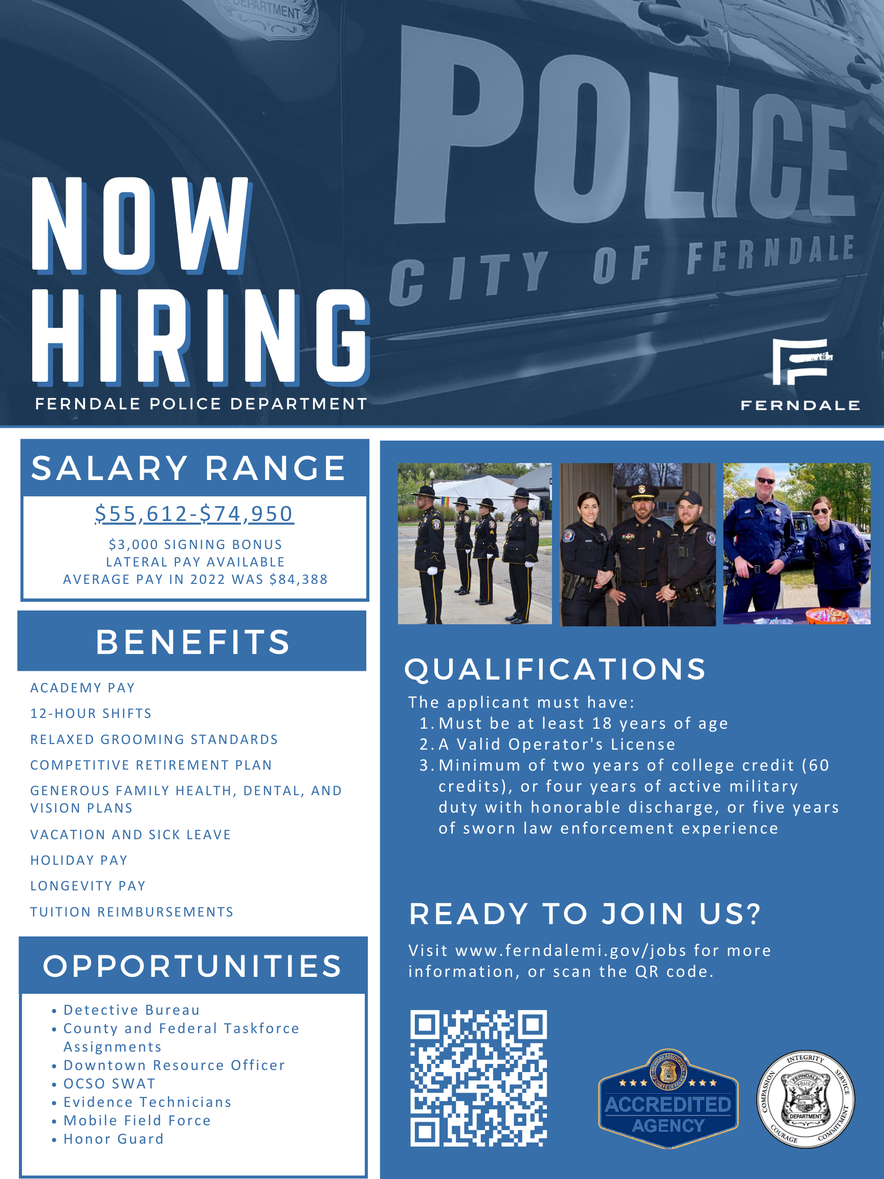 Police Employment Opportunities - Ferndale